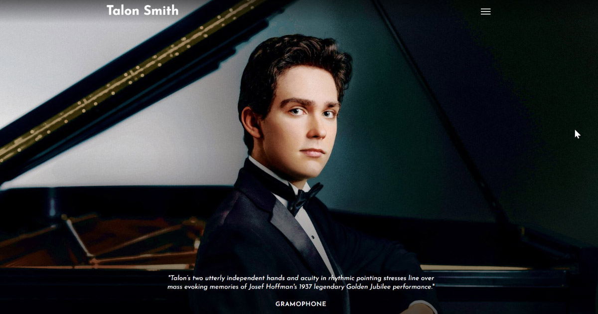 Pianist and Composer Talon Smith | Official Website